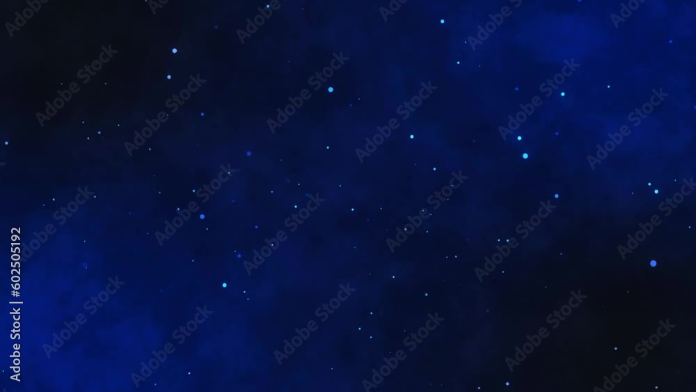 Dark blue dramatic background with dark haze rising across the screen ...