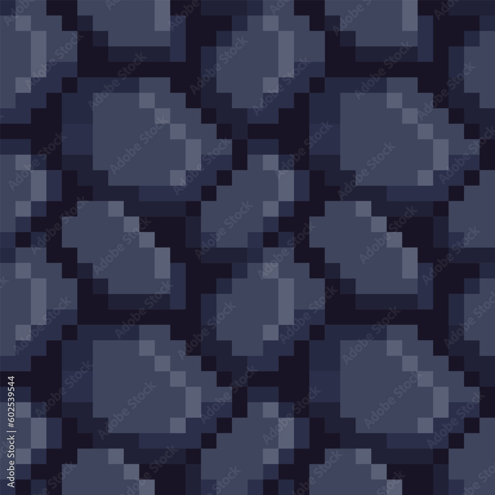 Vetor de Ground or stone texture tile seamless pattern, for pixel art ...