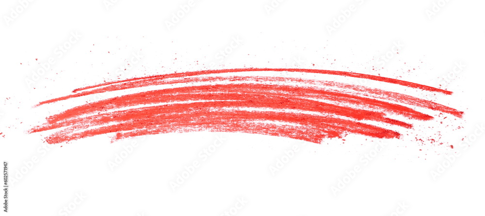 Grunge red chalk lines sketching isolated on white background and ...