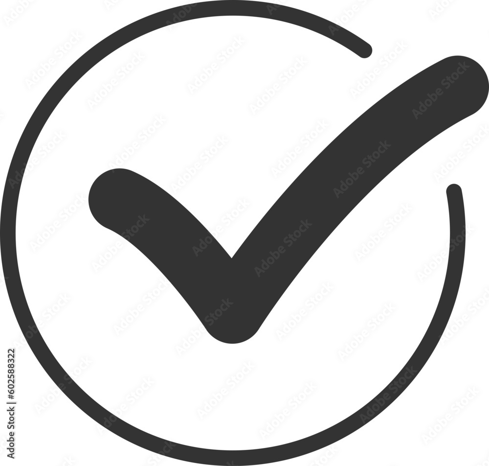 Check mark icon vector symbol design element. Stock Vector | Adobe Stock