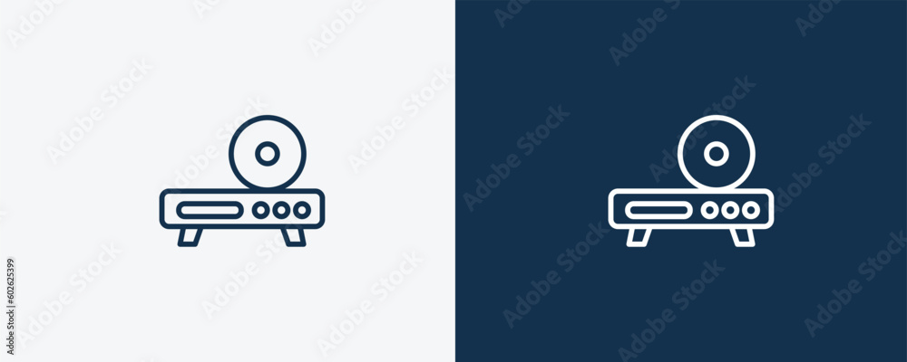 dvd player icon. Outline dvd player icon from electronic device and ...