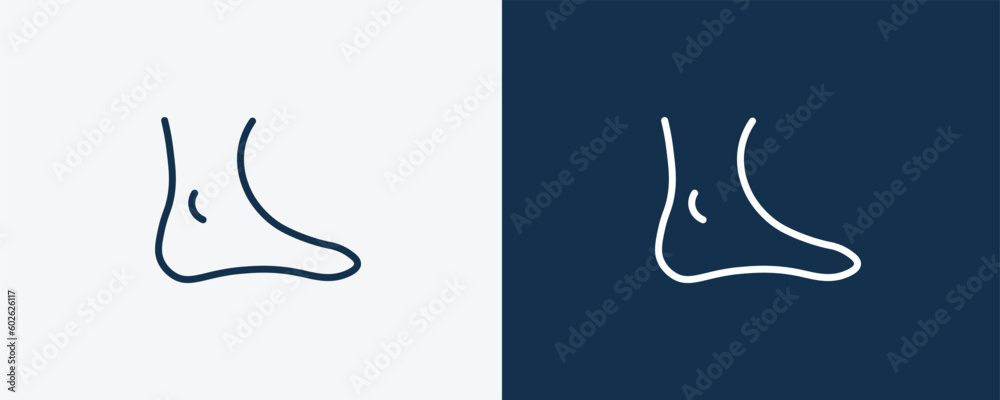 ankle icon. Outline ankle icon from sport and games collection. Linear ...