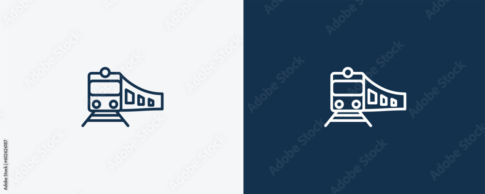 train icon. Outline train icon from ai and future technology collection ...
