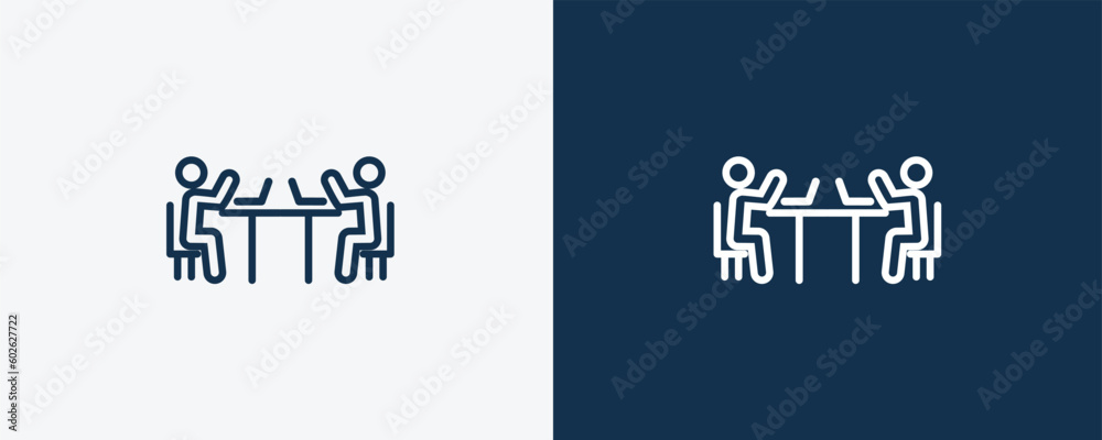 public work icon. Outline public work icon from humans and behavior ...