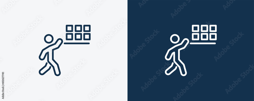 storekeeper icon. Outline storekeeper icon from humans and behavior ...