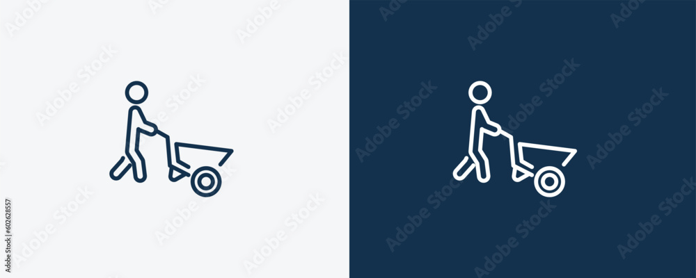 man wirth carry icon. Outline man wirth carry icon from behavior and ...