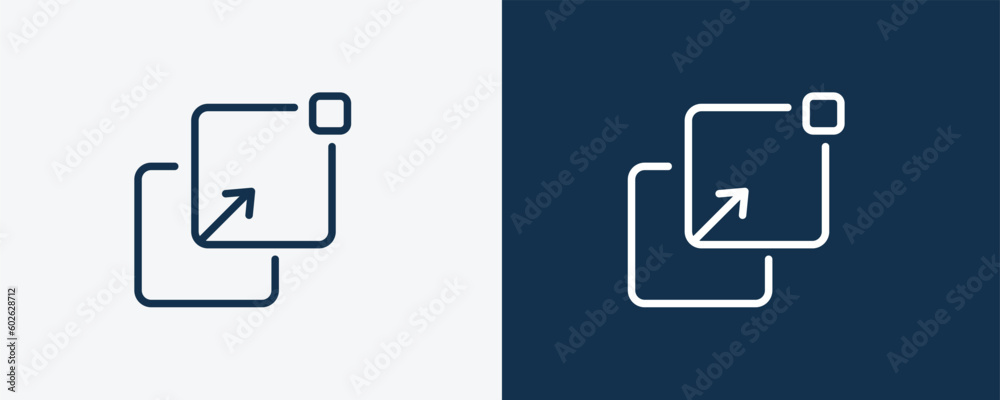 pop up icon. Outline pop up icon from marketing collection. Linear ...