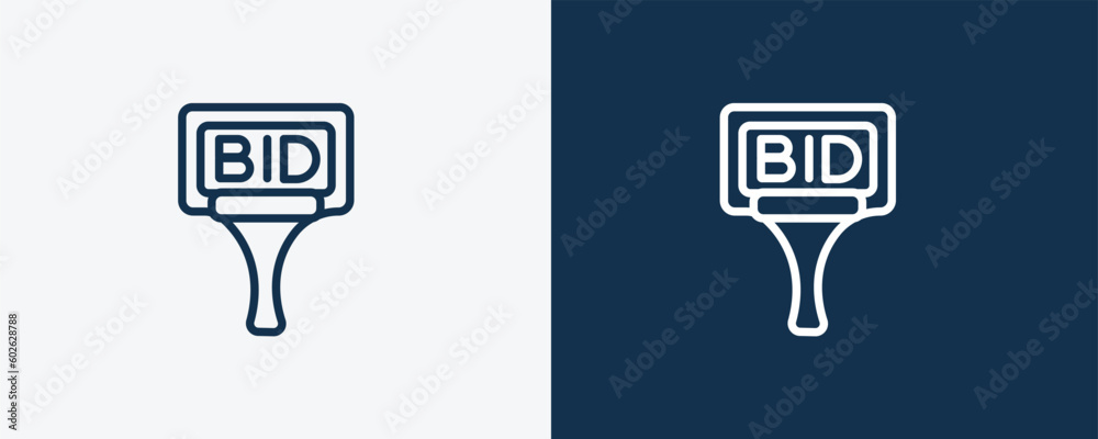 Vecteur Stock bid icon. Outline bid icon from marketing collection ...