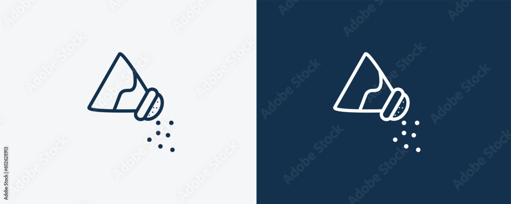 salt icon. Outline salt icon from health and medical collection ...