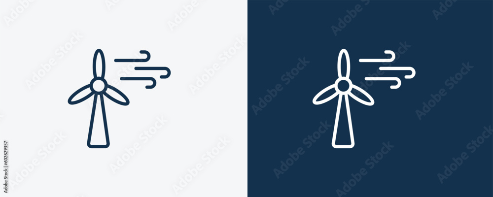 wind energy icon. Outline wind energy, eco icon from ecology collection ...
