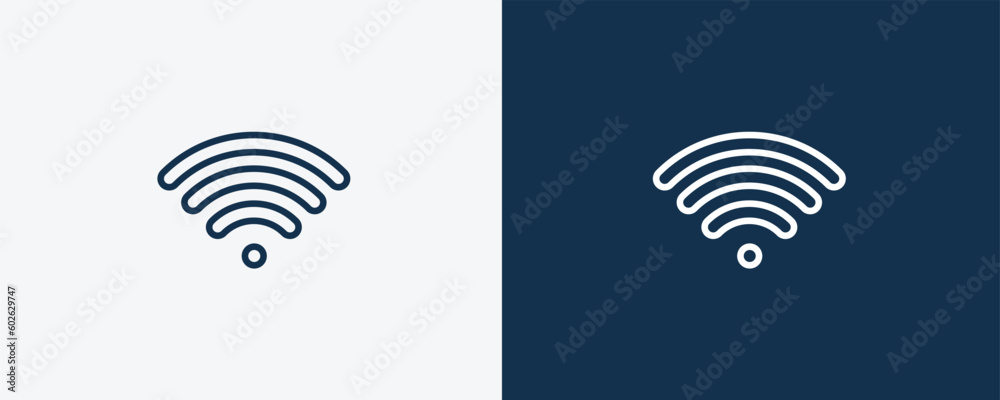 wi fi sign icons. Outline wi fi sign, internet icon from computer and ...