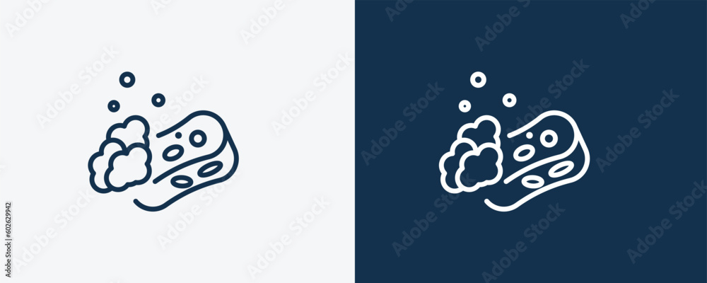 sponge cleanin icon. Outline sponge cleanin, cleanly icon from cleaning ...
