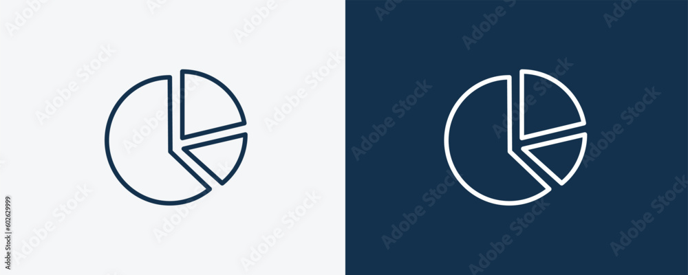 Vetor do Stock: circular pie chart icon.Outline circular pie chart icon from business collection ...