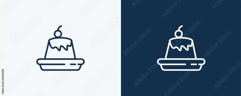 creme caramel icon. Outline creme caramel icon from restaurant ...