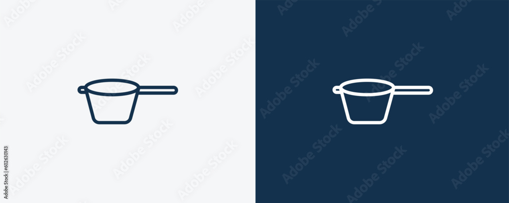 lateral pan icon. Outline lateral pan icon from restaurant collection ...