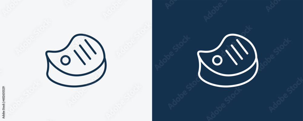 beef chop icon. Outline beef chop icon from restaurant collection ...