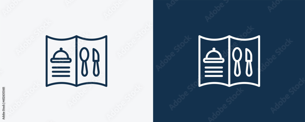 open menu icon. Outline open menu icon from restaurant collection ...