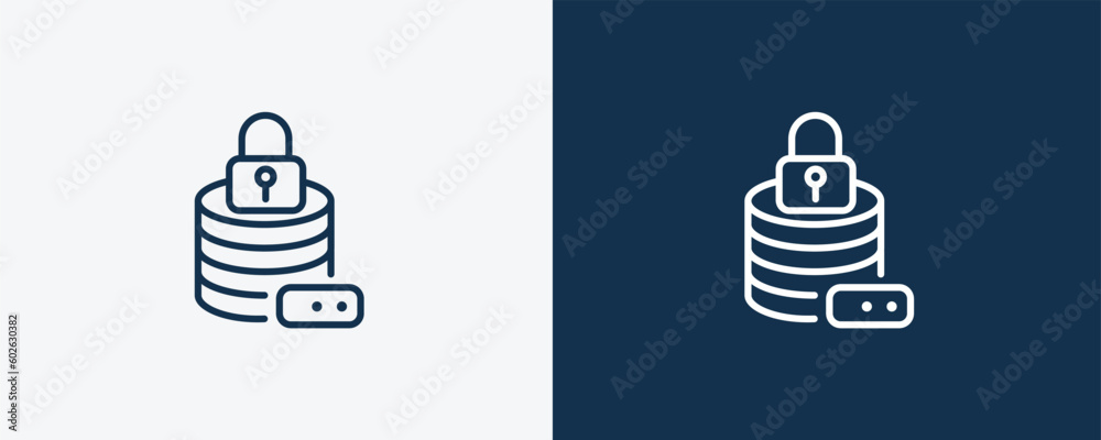 data security icon. Outline data security icon from artificial ...