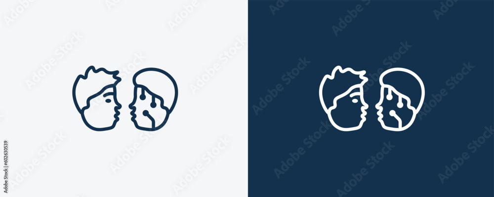 turing test icon. Outline turing test icon from artificial intellegence ...