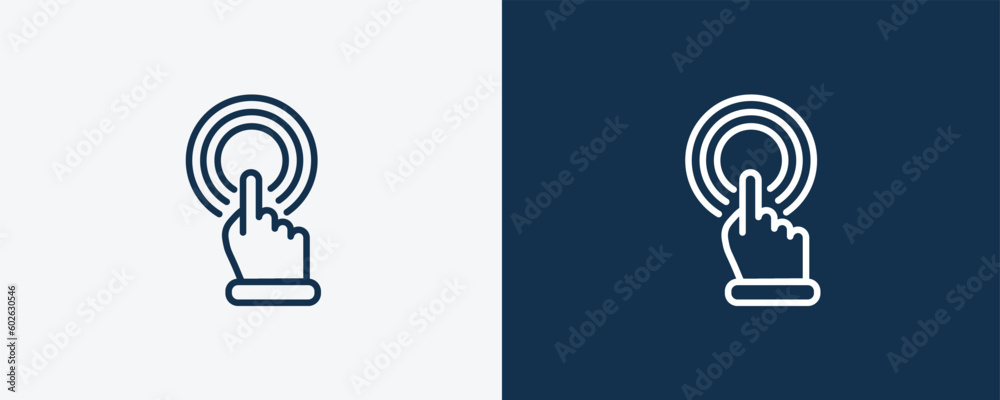 touch screen icon. Outline touch screen icon from artificial ...