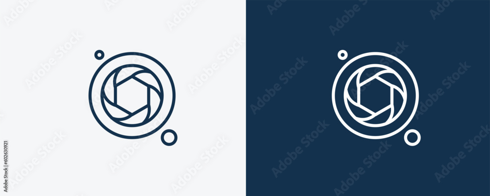 camera shutter icon. Outline camera shutter icon from technology ...