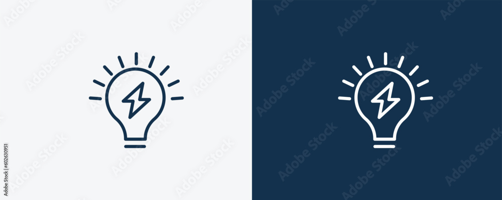 light on icon. Outline light on icon from technology collection. Linear vector isolated on white ...