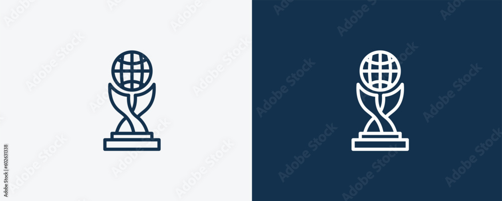 world cup icon. Outline world cup icon from sport and game collection ...