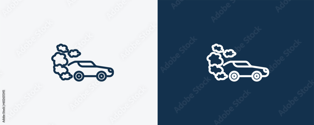 drift car icon. Outline drift car icon from sport and game collection ...