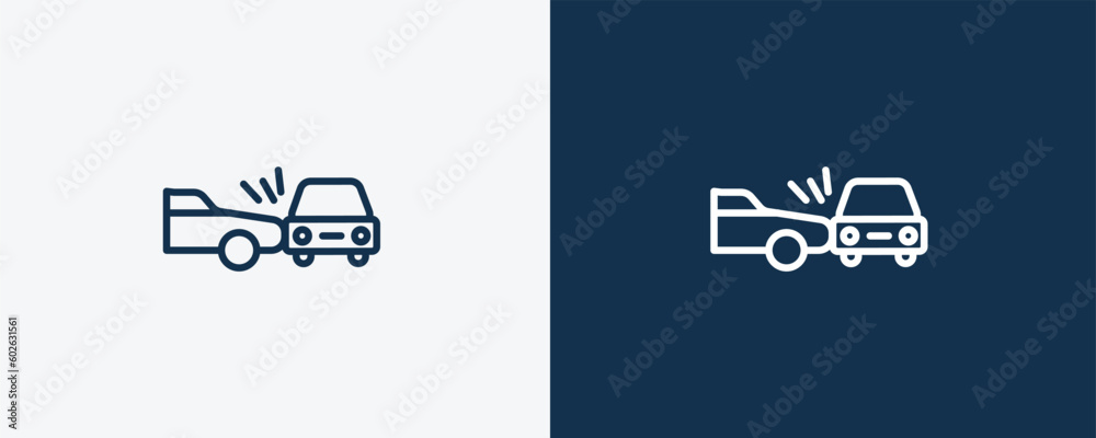 Side Crash Icon Outline Side Crash Icon From Insurance And Coverage Collection Linear Vector
