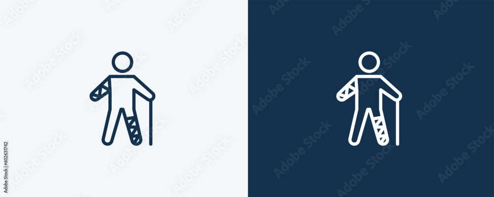 wounded icon. Outline wounded icon from Insurance and Coverage ...