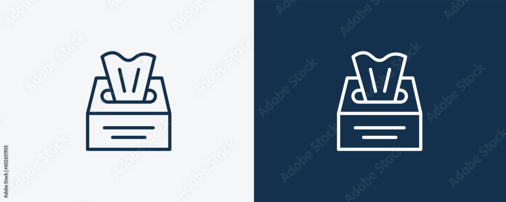 tissues icon. Outline tissues icon from Hygiene and Sanitation ...