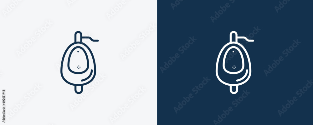 urinal icon. Outline urinal icon from Hygiene and Sanitation collection. Linear vector isolated ...