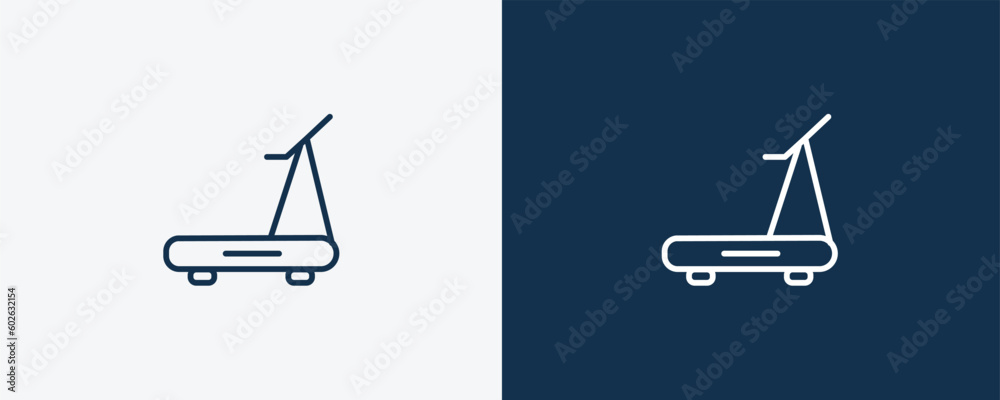 running machine icon. Outline running machine icon from Fitness and Gym ...