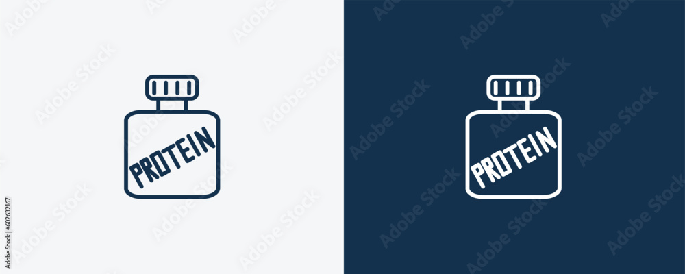 protein icon. Outline protein icon from Fitness and Gym collection ...