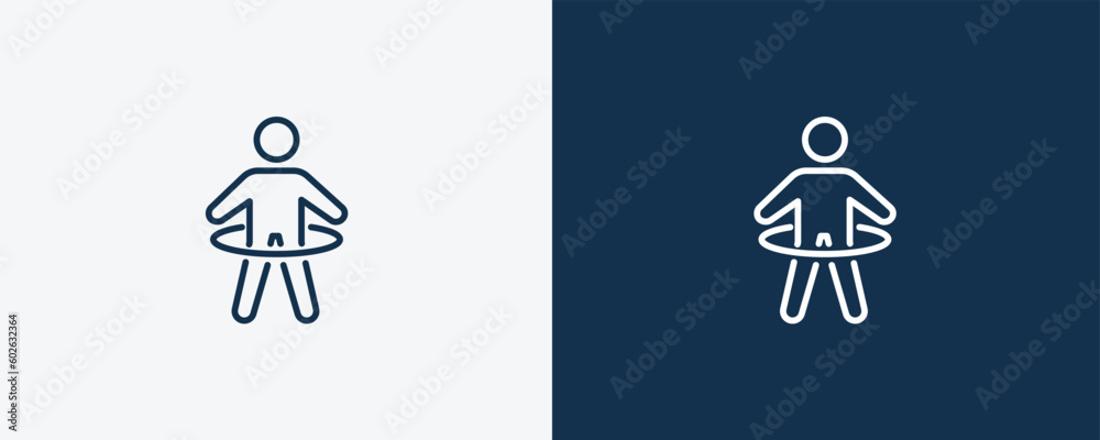 Stick Man Hoop Icon Outline Stick Man Hoop Icon From Fitness And Gym