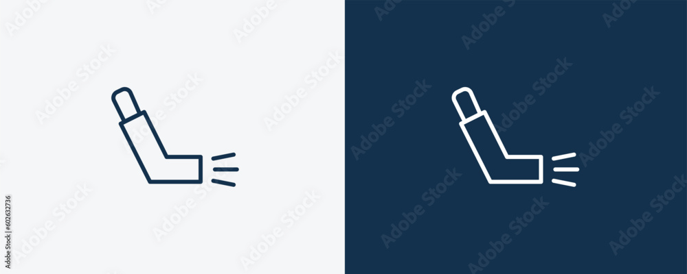 inhalator icon. Outline inhalator icon from medical collection. Linear ...