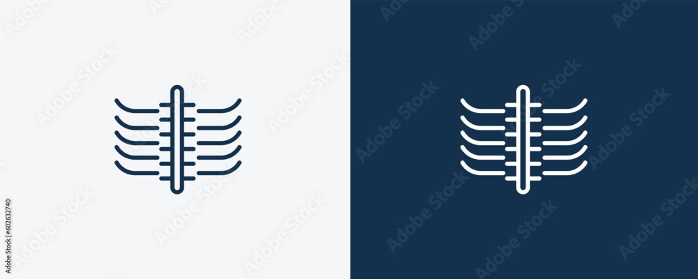 x ray icon. Outline x ray icon from medical collection. Linear vector ...