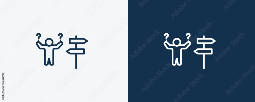 lost human icon. Outline lost human icon from feeling and reaction ...