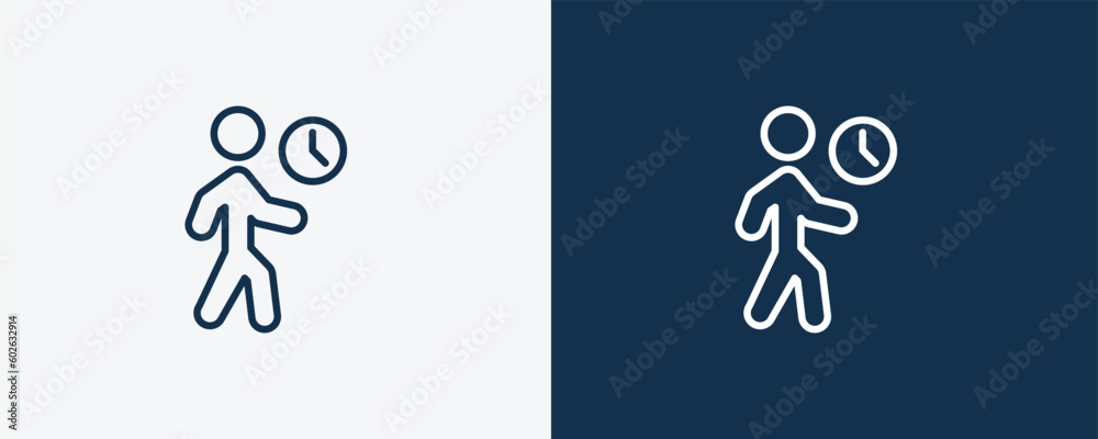 impatient human icon. Outline impatient human icon from feeling and ...