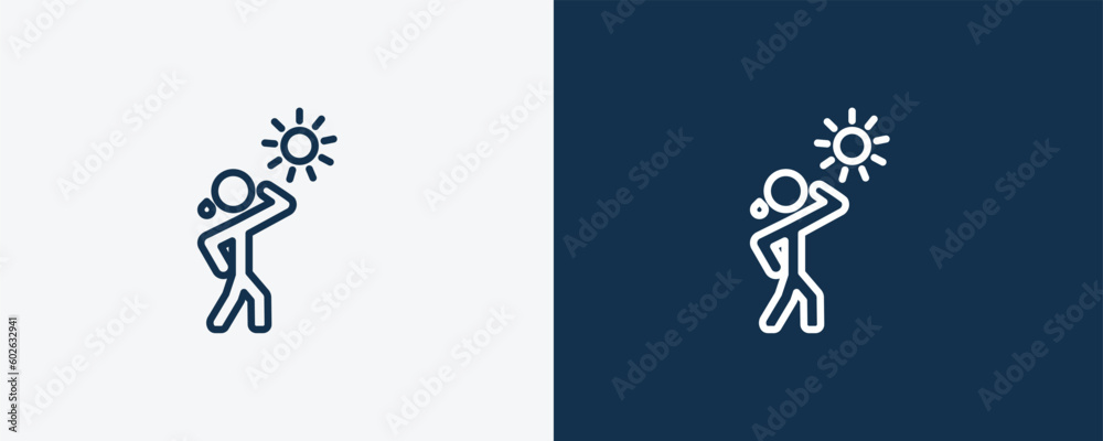 hot human icon. Outline hot human icon from feeling and reaction ...