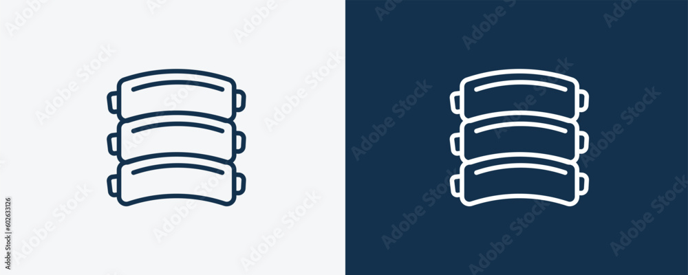 pork ribs icon. Outline pork ribs icon from culture and civilization ...