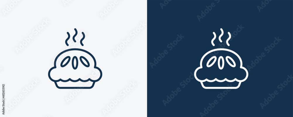 meat pie icon. Outline meat pie icon from culture and civilization ...