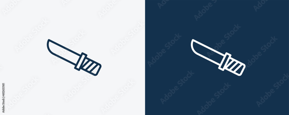 knife in sheath icon. Outline knife in sheath icon from culture and ...