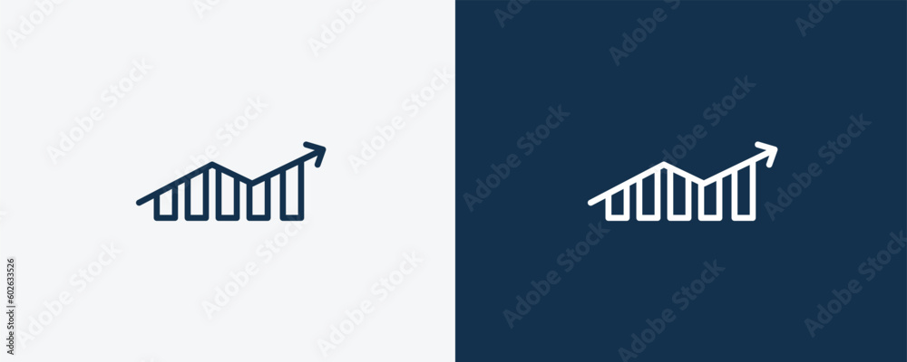 increase rate icon. Outline and vector increase rate icon from business ...