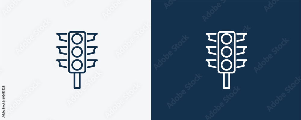 semaphore icon. Outline semaphore icon from transportation collection ...