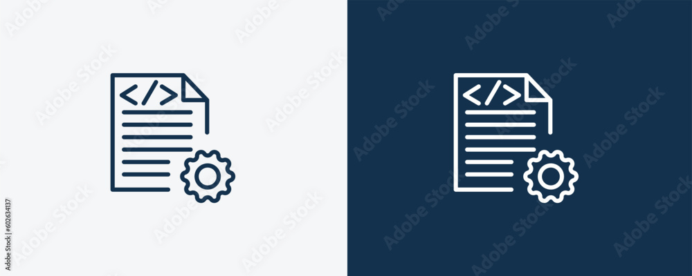 compiler icon. Outline compiler icon from information technology collection. Linear vector ...
