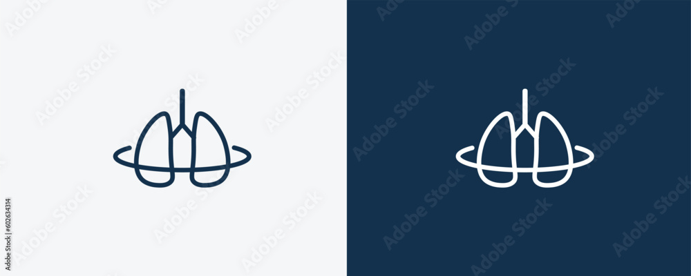 breath control icon. Outline breath control icon from medical and ...