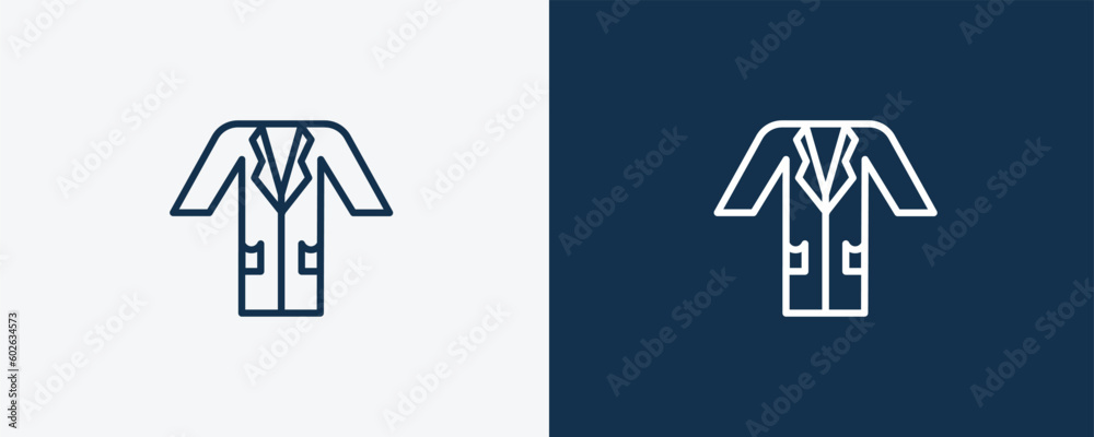 lab coat icon. Outline lab coat icon from fashion and things collection ...
