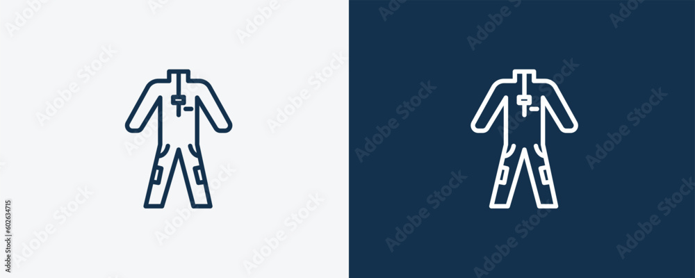 working coverall icon. Outline working coverall icon from fashion and ...