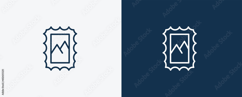 postage icon. Outline postage icon from tools and utensils collection ...